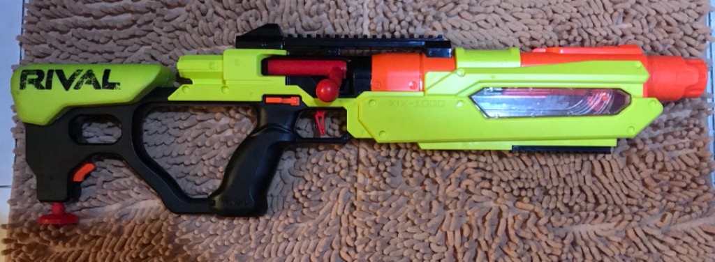 Original Nerf Rival Jupiter Red Trigger Bolt Action-Excellent Condition ...