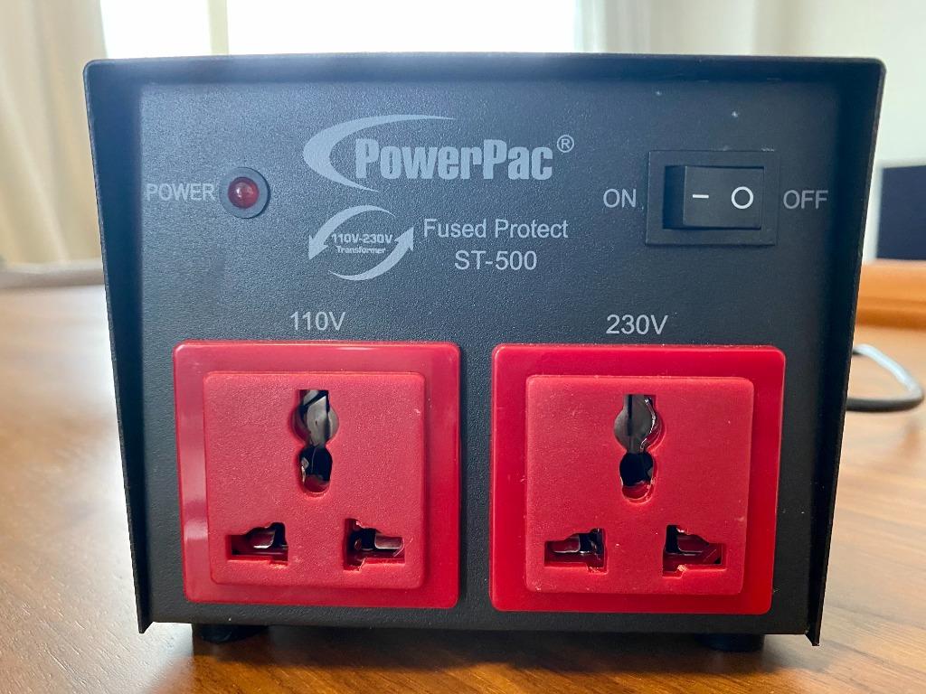 PowerPac ST500 Heavy Duty Step Up & Down Voltage Converter Transformer ...