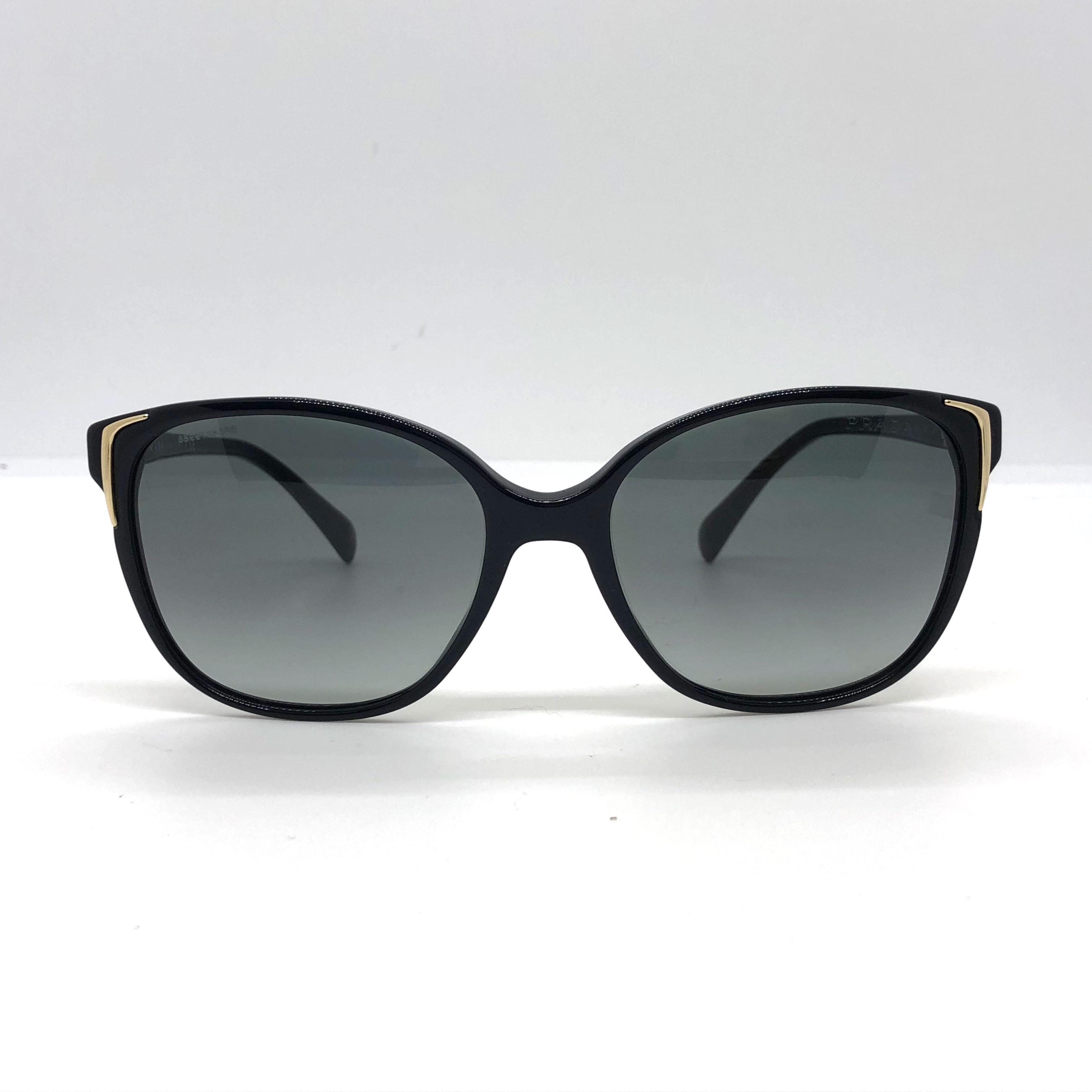 PRADA SPR010-A LADIES BLACK SUNGLASSES 217002105 *, Women's Fashion, Watches & Accessories ...