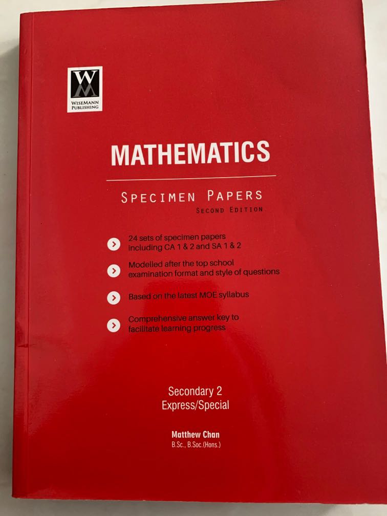 Secondary 1&2 maths practice book, Books & Stationery, Textbooks ...