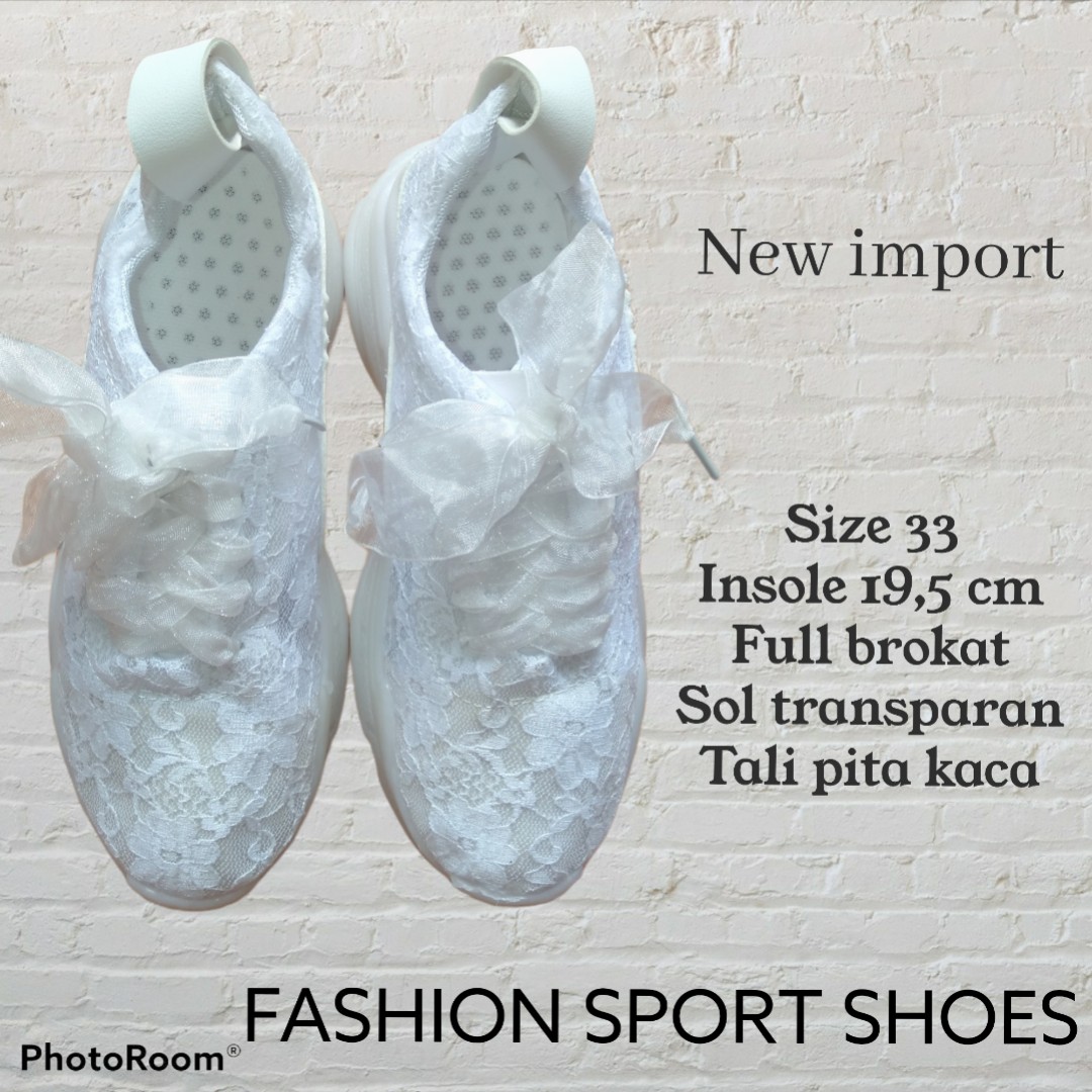 Sepatu full brokat putih anak, Bayi & Anak, Baju Anak Perempuan, 1 ...