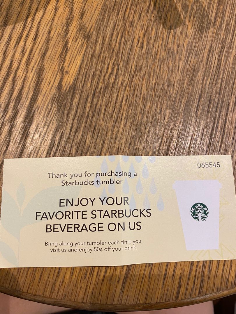 Starbucks voucher, Tickets & Vouchers, Vouchers on Carousell
