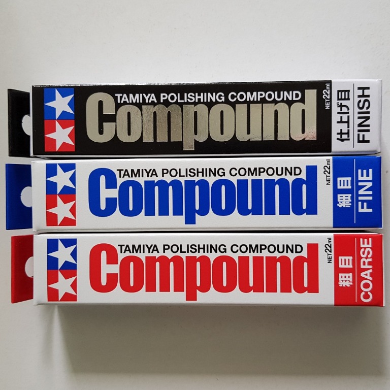 Tamiya Polishing Compound (Coarse and Fine), Design & Craft, Craft ...