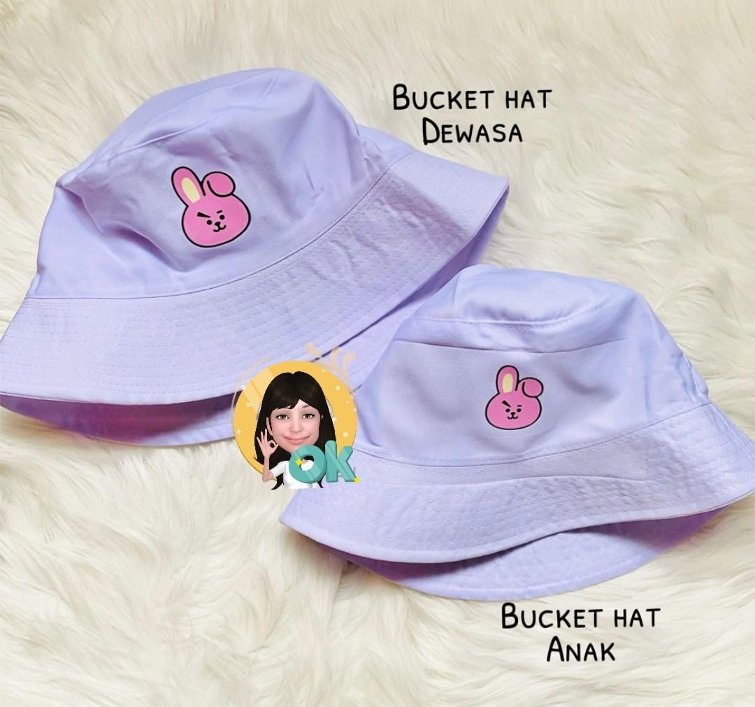 Topi Ibu dan Anak / Topi BT21 / Topi Bucket BT21 / Topi Lucu / Topi Couple, Bayi & Anak, Lainnya ...