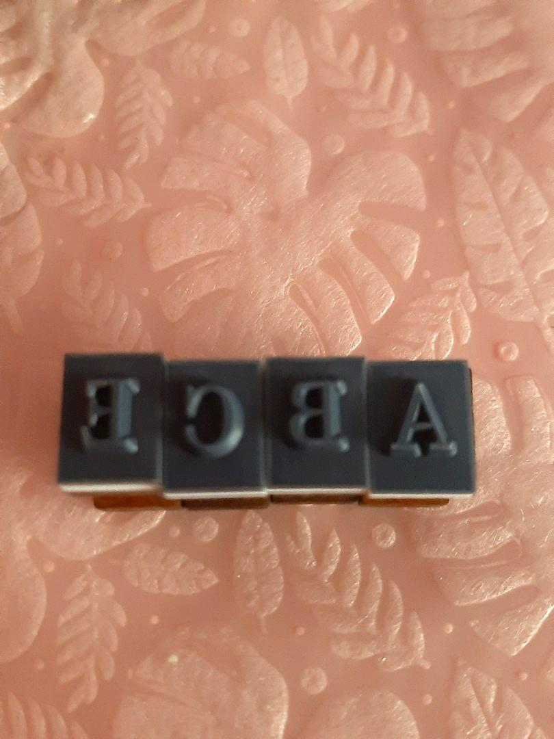 Vintage abc alphabets ink chop stamp set, Everything Else on Carousell