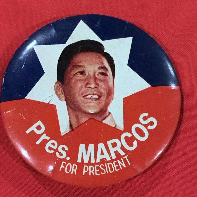Vintage Collectible Pinback Metal Campaign Buttons: Re-election ...