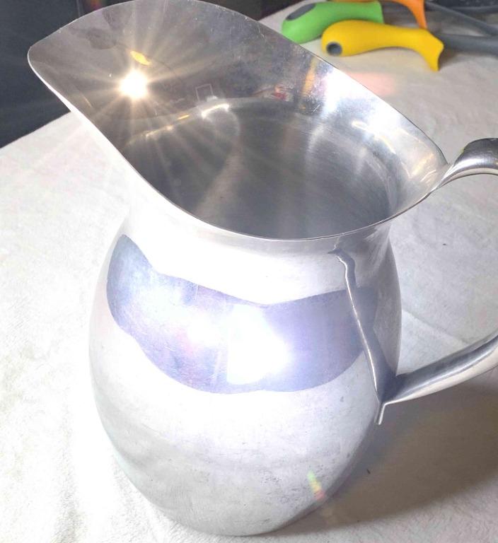 1960s Stainless Steel Vollrath US Military Hospital Water Pitcher ...