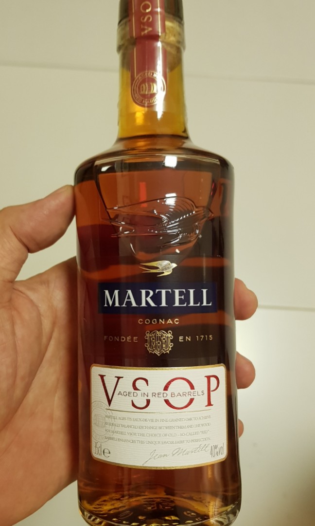 35cl Martell Cognac red label, Food & Drinks, Alcoholic Beverages on ...