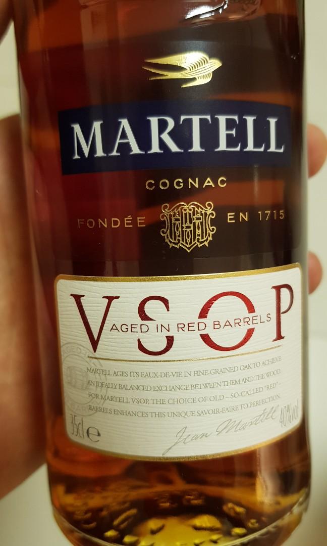 35cl Martell Cognac red label, Food & Drinks, Alcoholic Beverages on ...