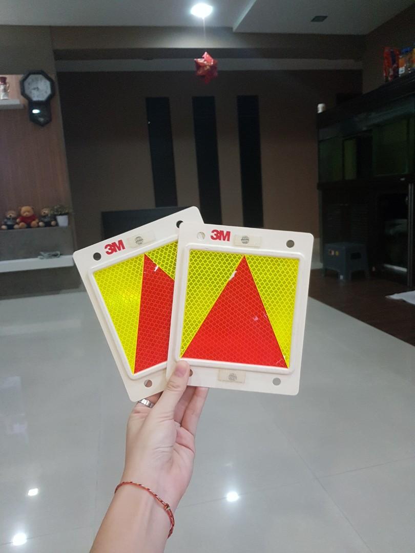 3M Driving Probation Triangle Plate Pair, Car Accessories, Car Plates ...