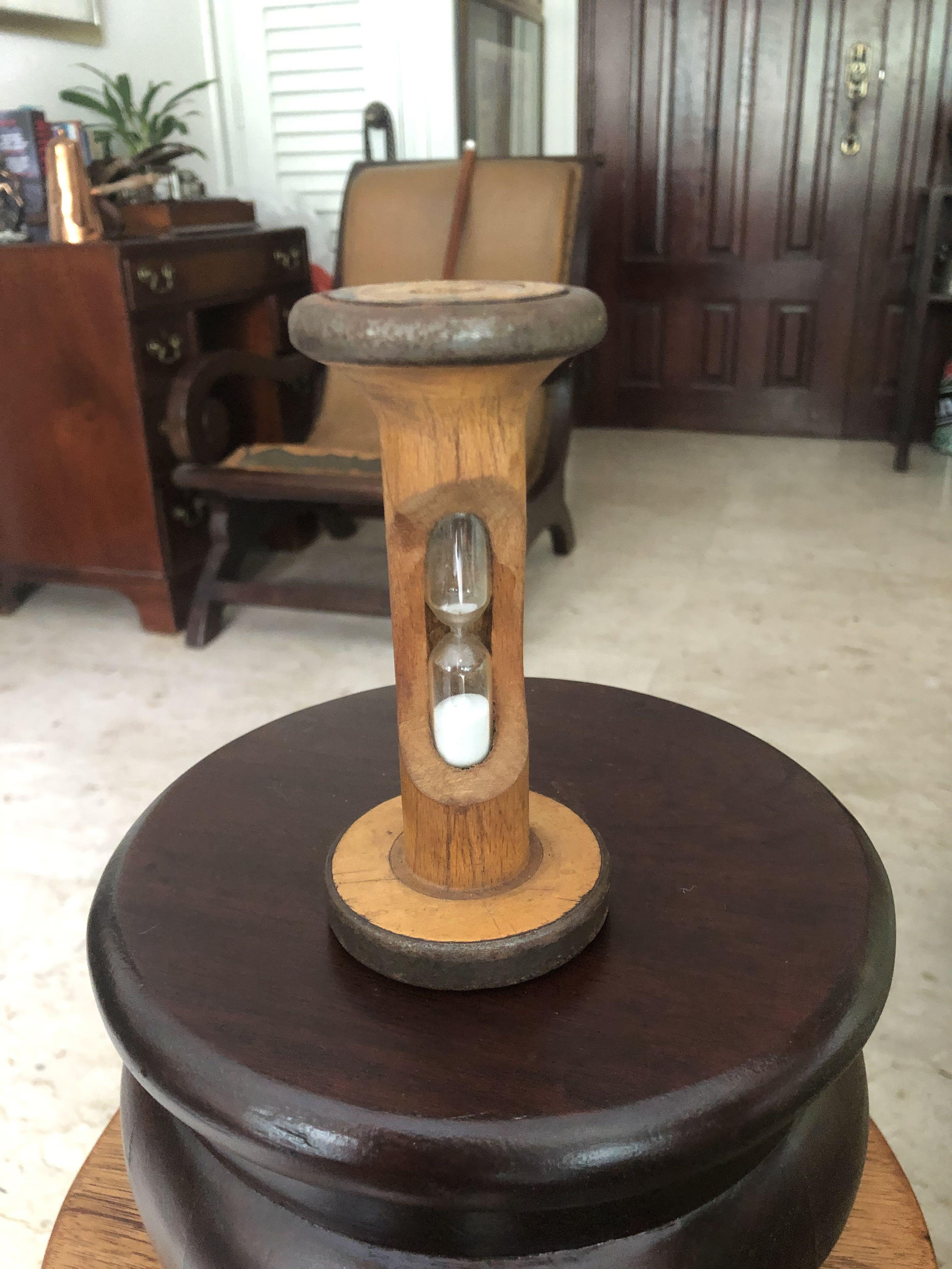 Antique English Original Mill Bobbin converted into egg timer ...
