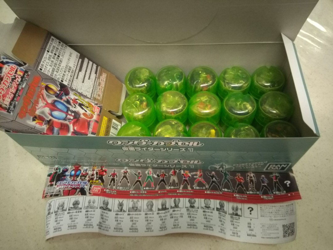 Bandai Wonder Capsule Kamen Rider Series 1 - Complete set of 15 ...