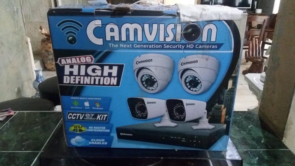 Camvision CCTV Camera Set with Hard Disk, Furniture & Home Living ...