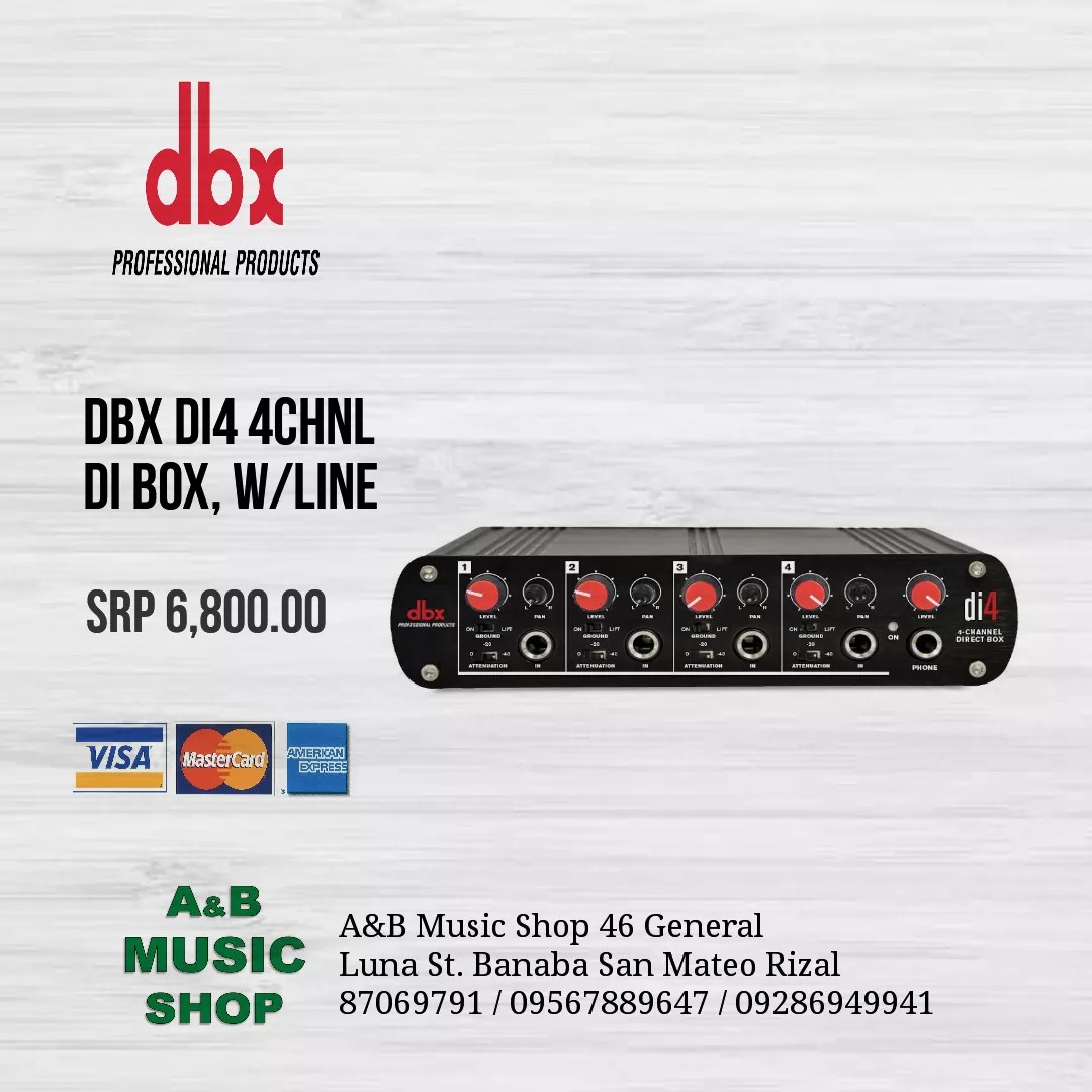 DBX DI BOX 4 Channel, Hobbies & Toys, Music & Media, CDs & DVDs on ...
