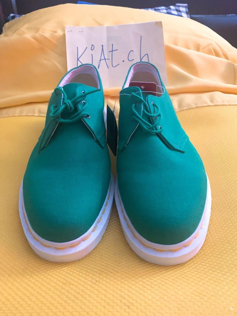 Dr Martens Lester Green Canvas, Men's Fashion, Footwear, Dress shoes on ...