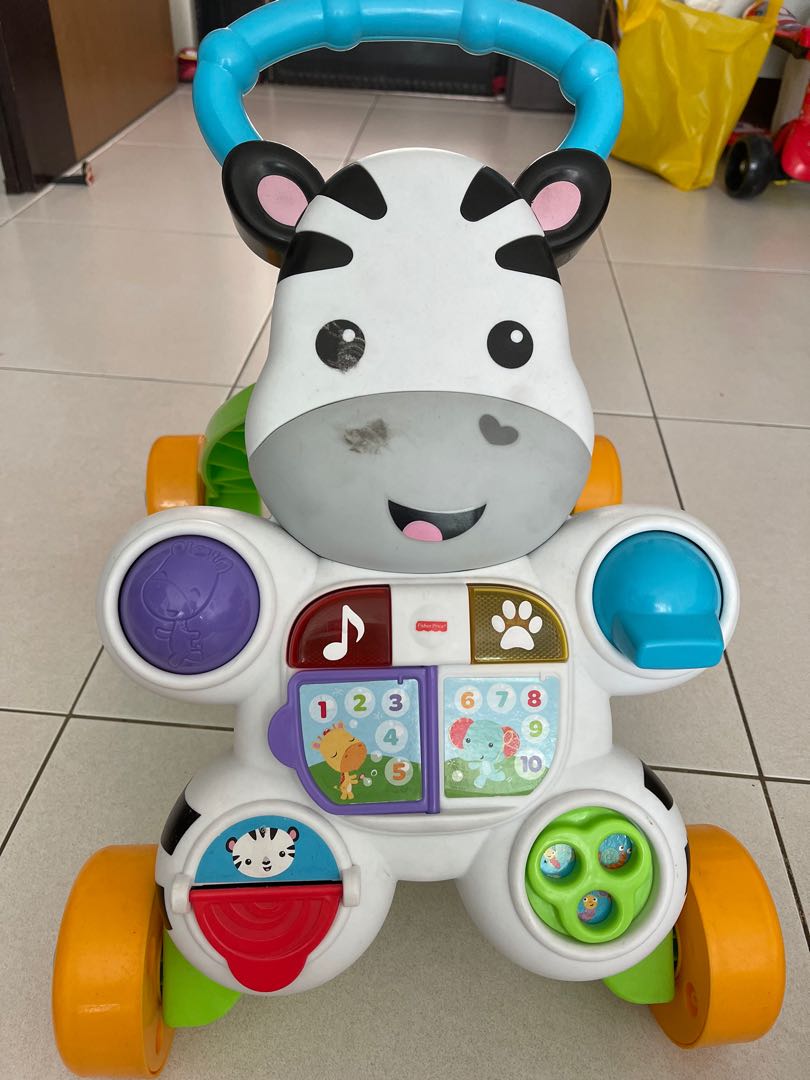 Fisher Price baby Zebra walker, Babies & Kids, Infant Playtime on Carousell