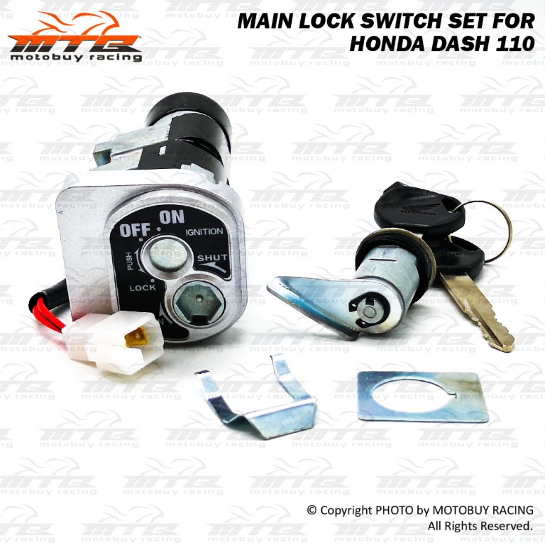HONDA DASH 110 MAIN LOCK SWITCH SET, Auto Accessories on Carousell