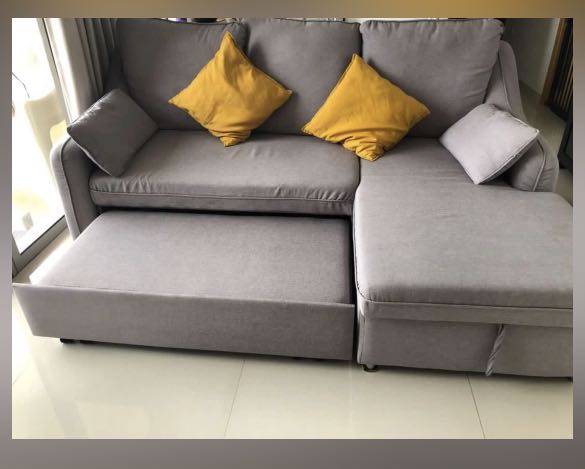 L Shape Sofa with storage- courts, Furniture & Home Living, Furniture ...