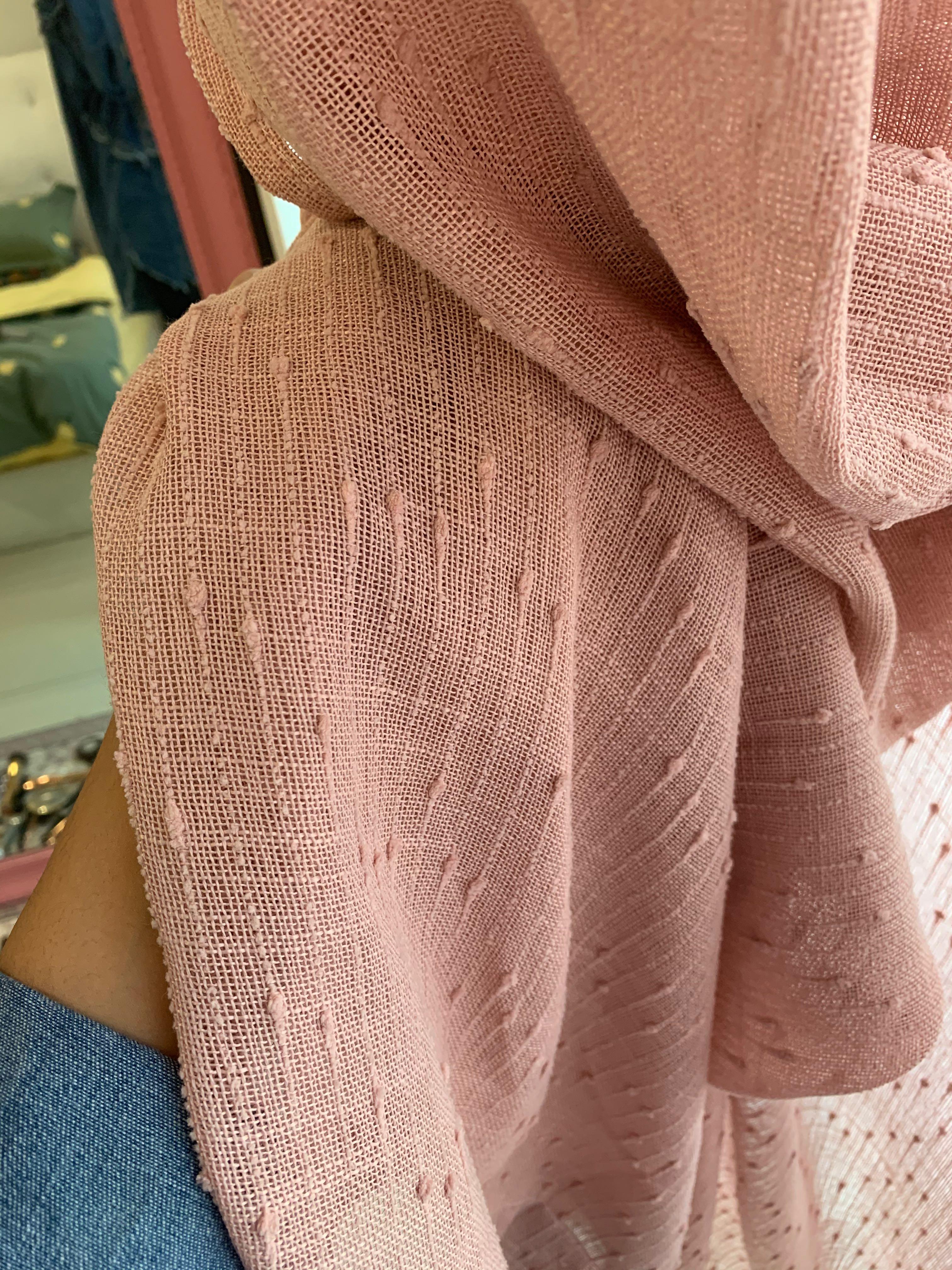 Langsir kaison pink colour Curtain ( 2 set ), Furniture & Home Living ...