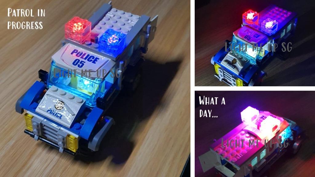 Lego Light bricks (Red Blue Flashing) 2x2, Hobbies & Toys, Toys & Games ...