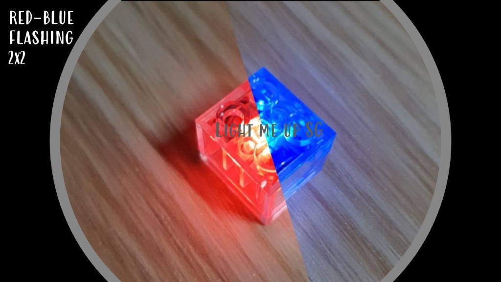 Lego Light bricks (Red Blue Flashing) 2x2, Hobbies & Toys, Toys & Games ...