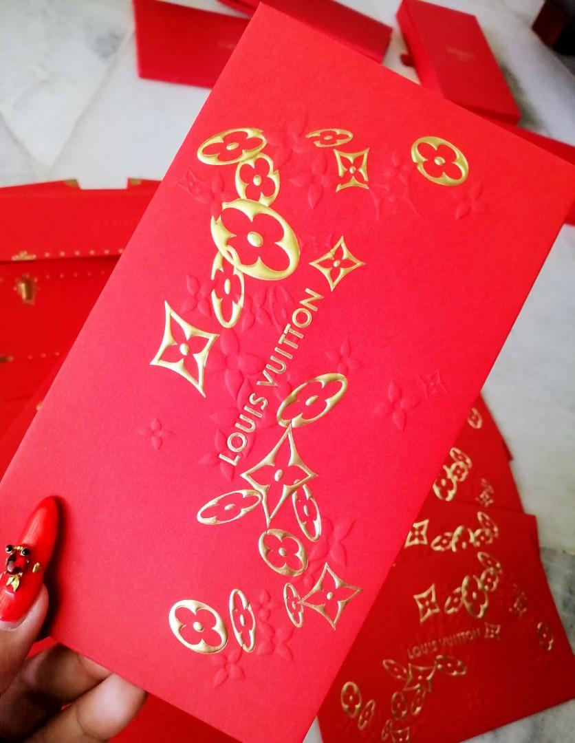 LV 2021 cny red packet set, Luxury, Accessories on Carousell