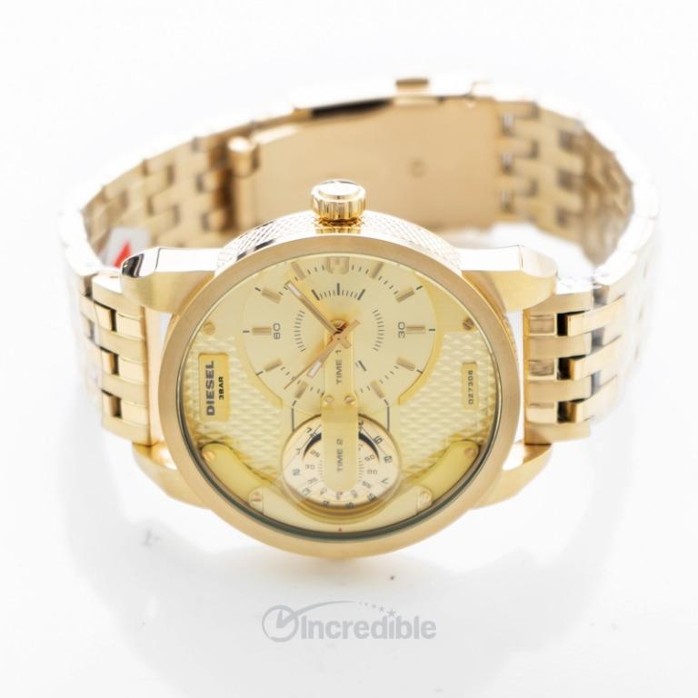 [NEW] Diesel Mini Daddy Champagne Dial Gold-tone Men's Watch DZ7306 ...