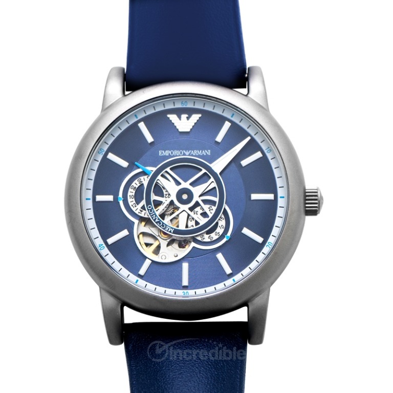 [NEW] Emporio Armani Chronograph Automatic Blue Dial Men's Watch 43MM ...