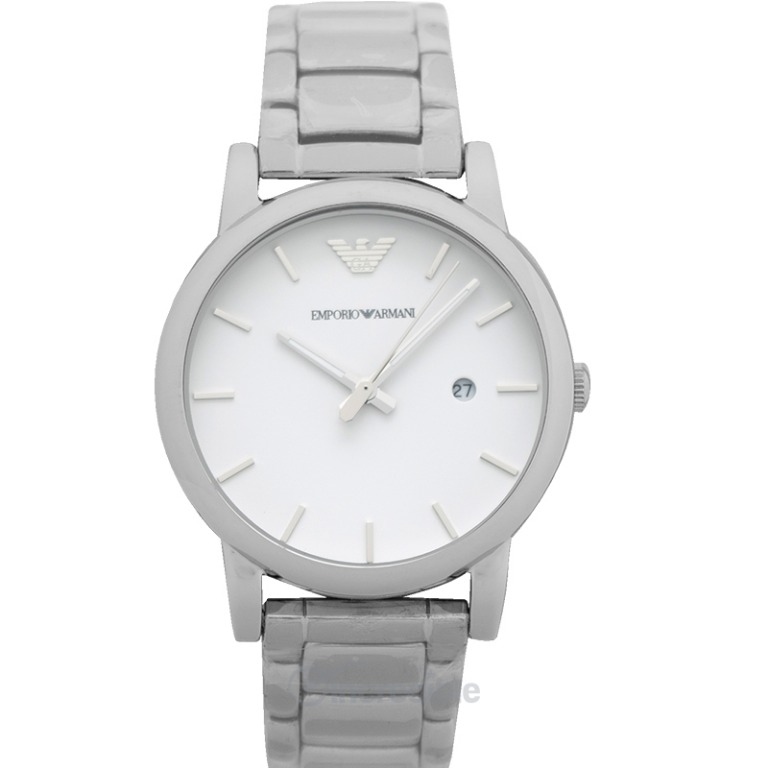 [NEW] Emporio Armani Quartz White Dial Men's Watch AR1854, Luxury ...