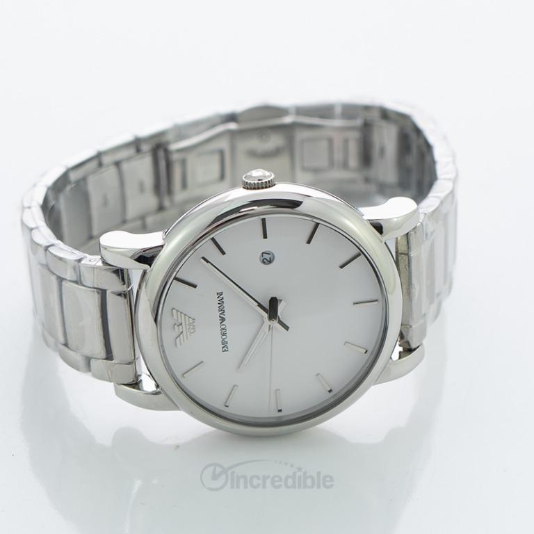 [NEW] Emporio Armani Quartz White Dial Men's Watch AR1854, Luxury ...