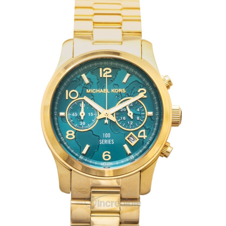 [NEW] Michael Kors Watch Hunger Stop Chronograph Gold-Tone Stainless ...