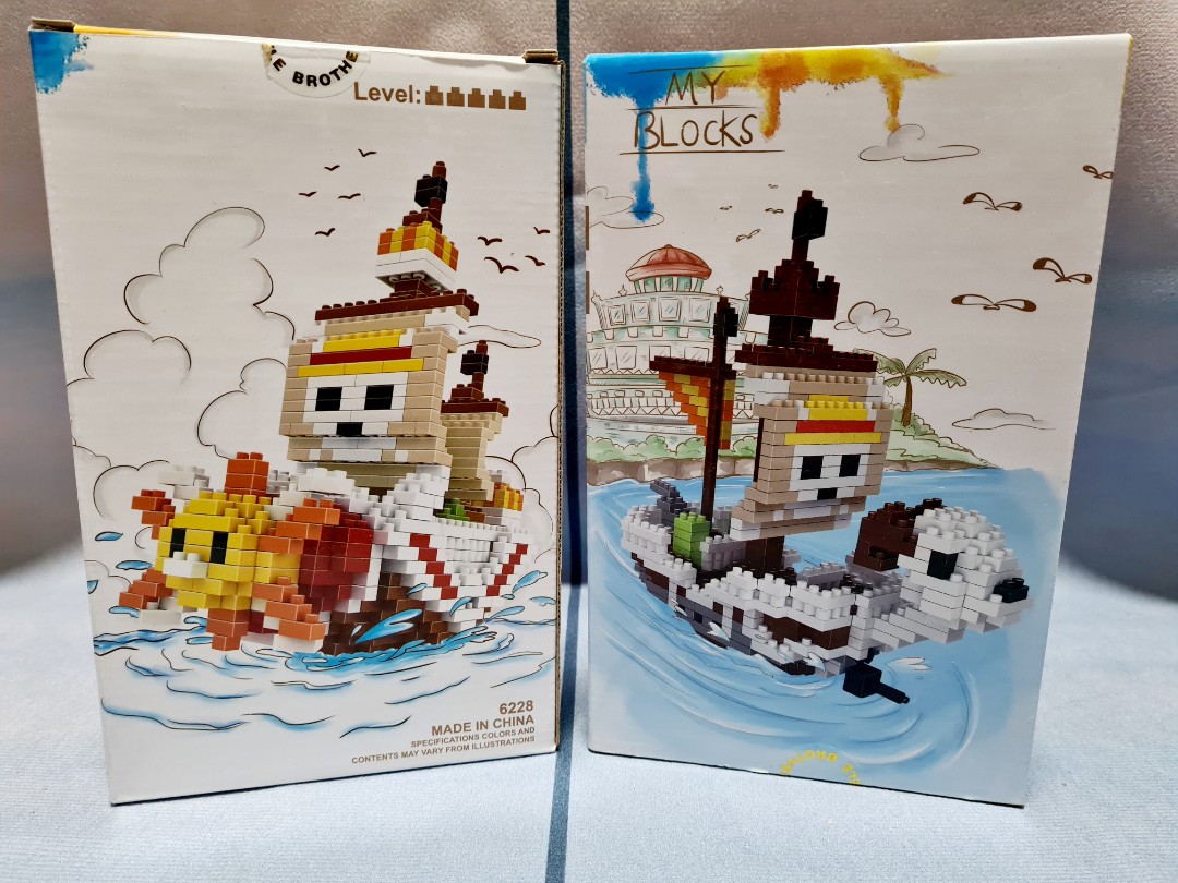 One Piece Anime Nano Blocks Going Merry + Thousand Sunny, Hobbies ...