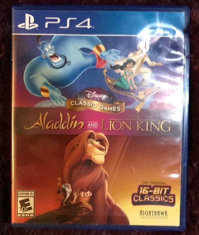 Original Aladdin and The Lion King Sony Play Station PS4 2 in One Blue ...