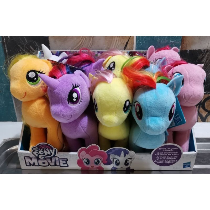 Original Hasbro My little pony Plushies set of 6 stuff toy, Hobbies ...