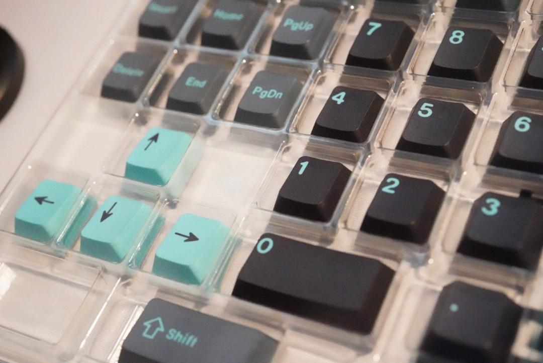 PBT Dyesub Dark Blue, Black and Teal Keycaps [HammerHead Theme ...