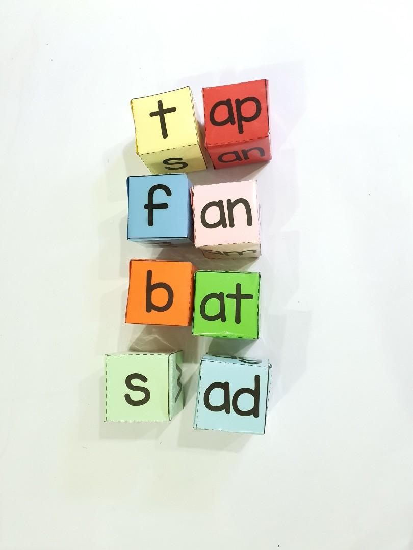 Phonics blending cubes, Hobbies & Toys, Books & Magazines, Children's ...
