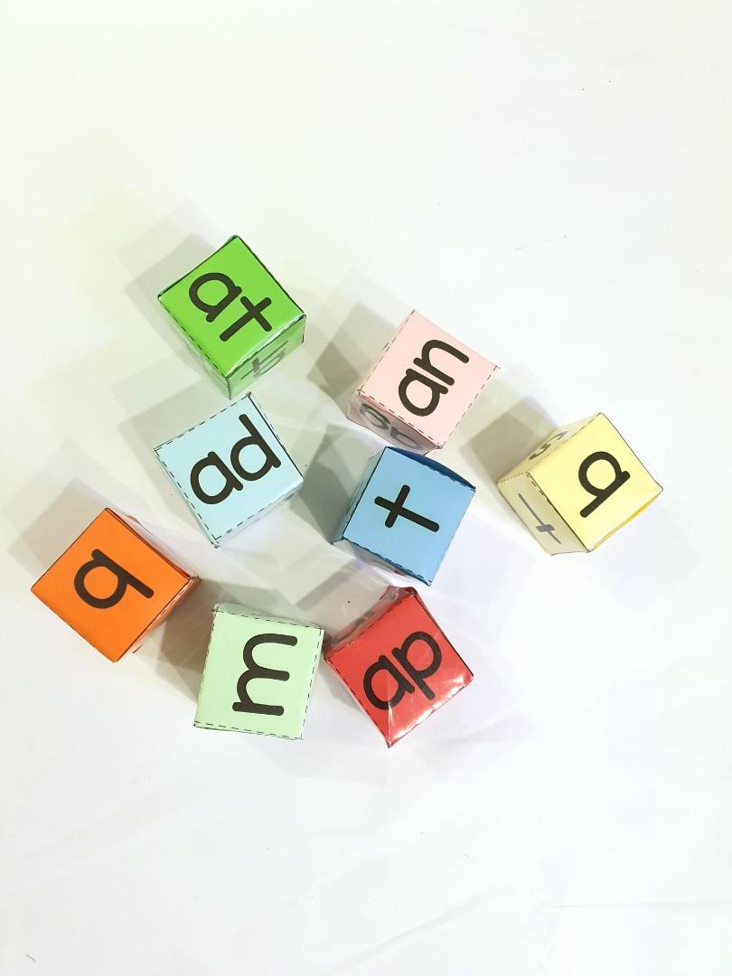 Phonics blending cubes, Hobbies & Toys, Books & Magazines, Children's ...