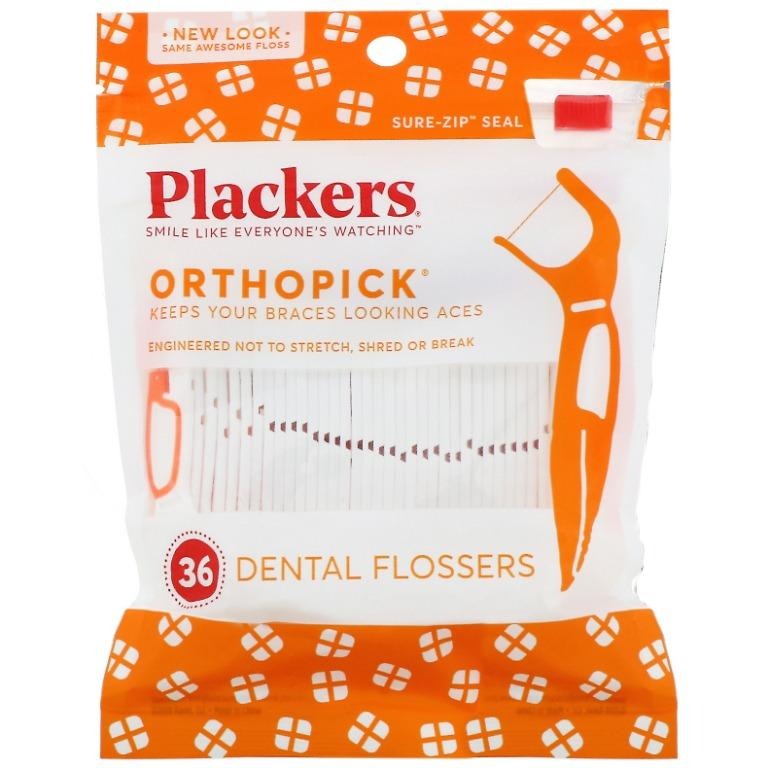Plackers Orthopick Flossers (dental floss picks), Health & Beauty, Face ...