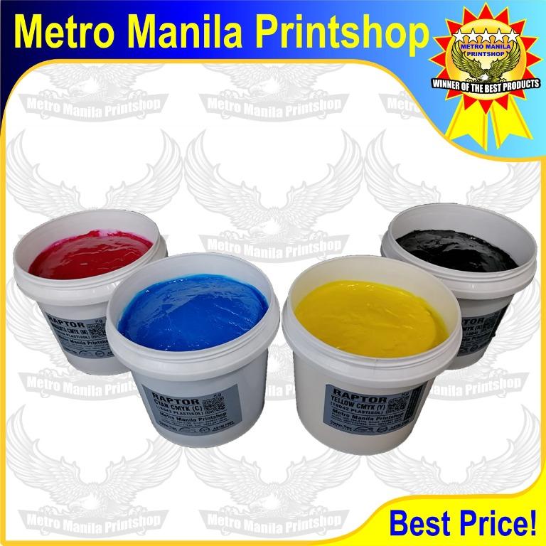 1204 BLACK GLOSS PLASTISOL PROCESS/CMYK INKS, Hobbies & Toys ...