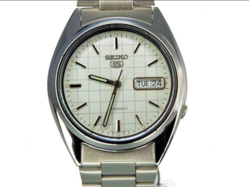 Seiko 5 SNXF05 Automatic Steel Classic Watch SNXF05K Brand New, Men's ...