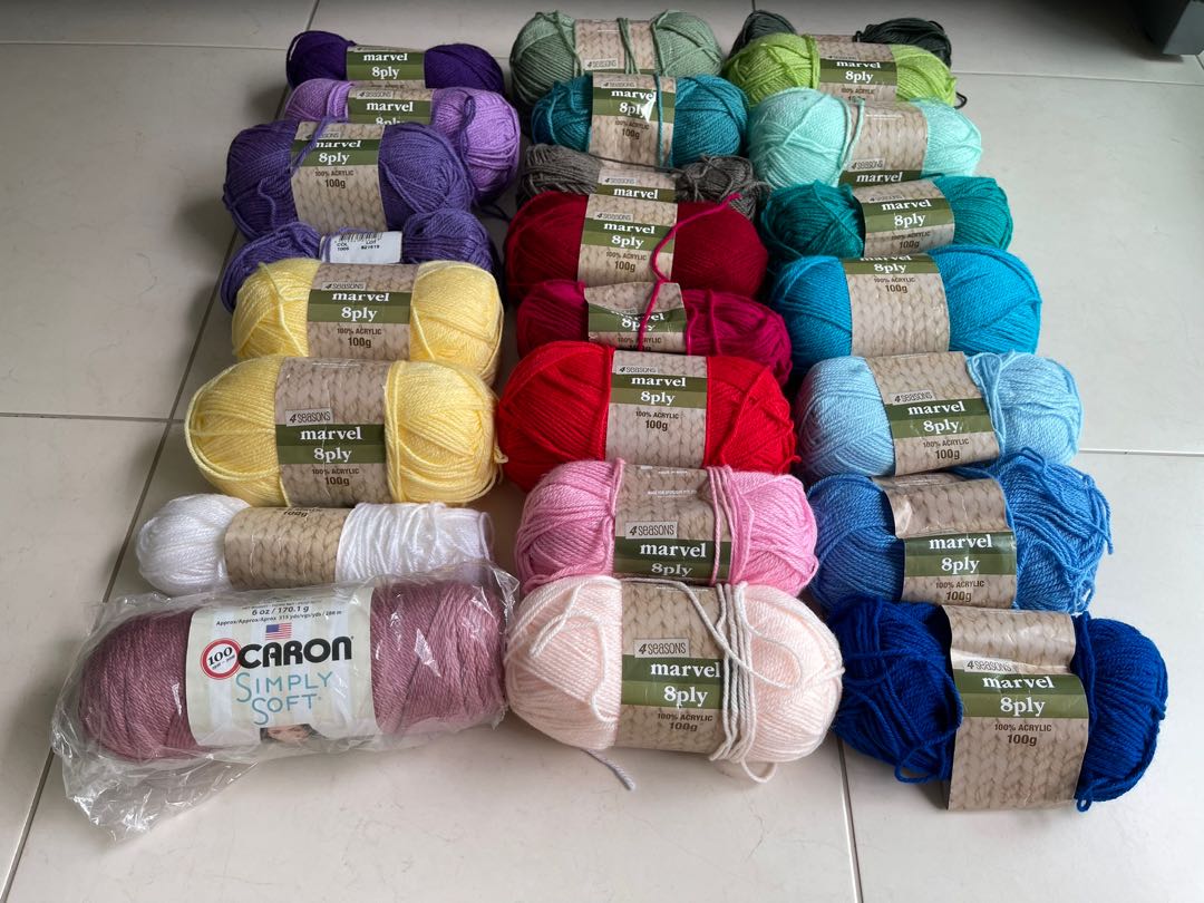 Spotlight Marvel Yarn - as a set, Hobbies & Toys, Stationery & Craft ...