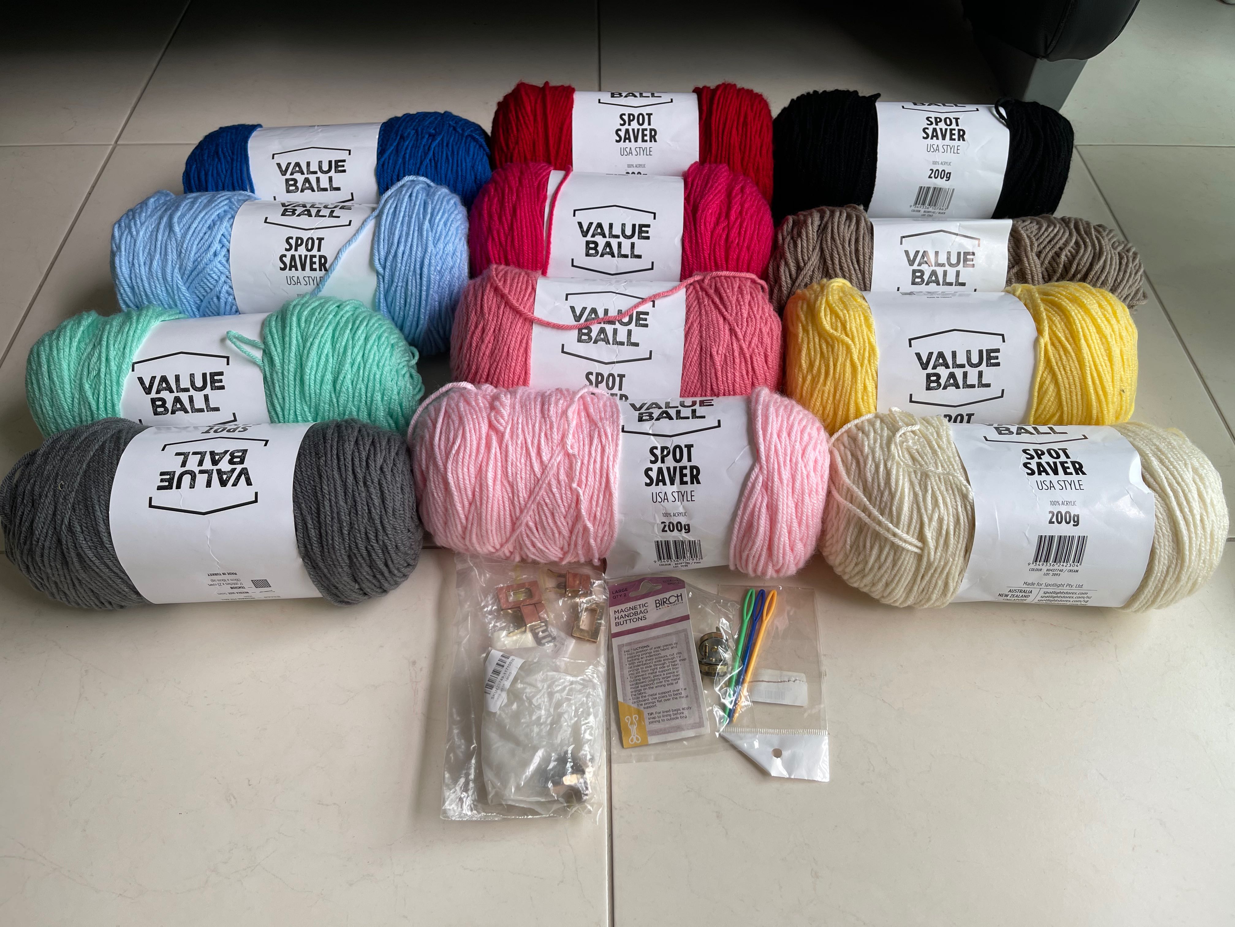 Spotlight Value Yarn - as a set, Hobbies & Toys, Stationery & Craft ...