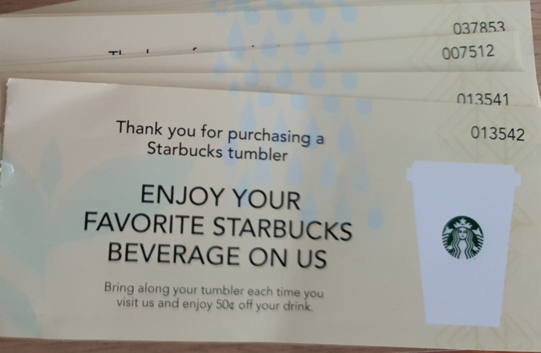 Starbucks voucher, Tickets & Vouchers, Vouchers on Carousell