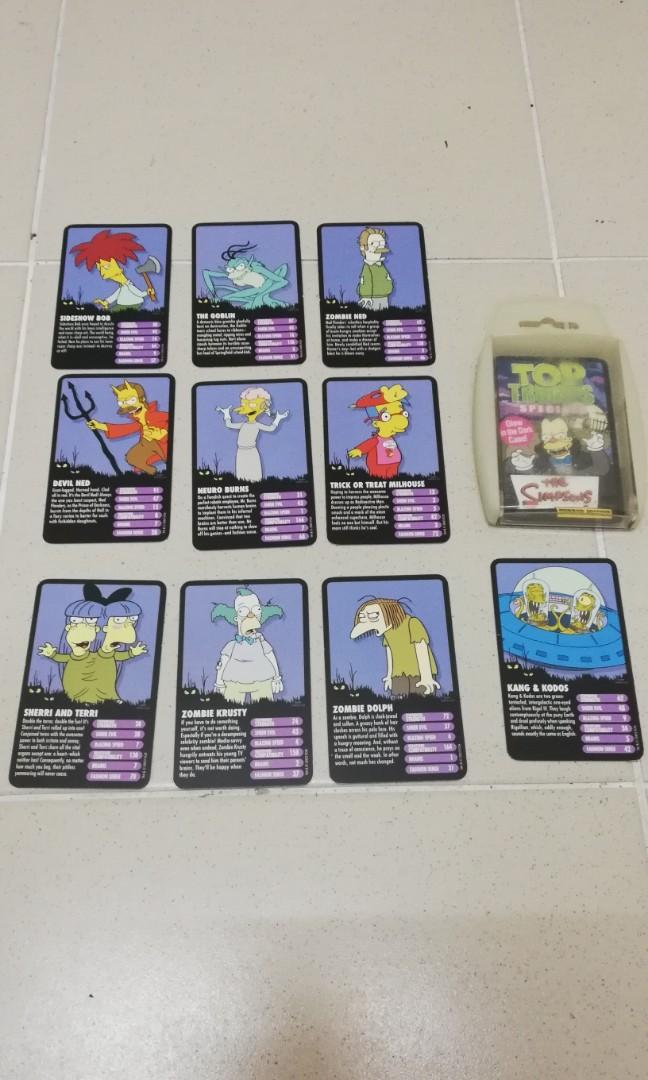 Top Trumps - The Simpsons Horror Edition, Hobbies & Toys, Toys & Games ...