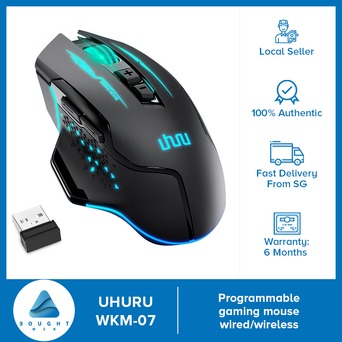 Uhuru WM-07 Wireless Gaming Mouse UHURU Rechargeable Gaming Mouse FPS ...