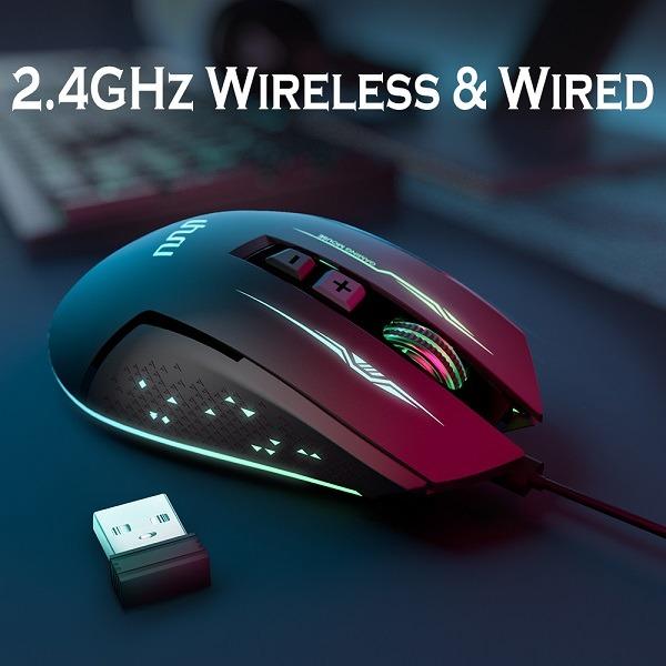 Uhuru WM-07 Wireless Gaming Mouse UHURU Rechargeable Gaming Mouse FPS ...