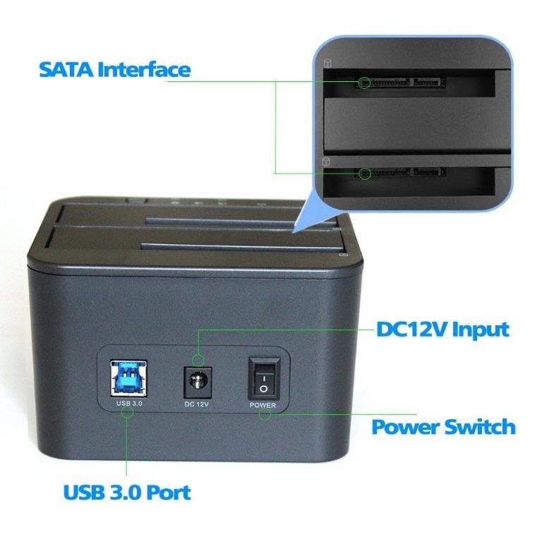 USB 3.0 DUAL BAY HDD DOCKING STATION YPZ04-S2-U3, Computers & Tech ...