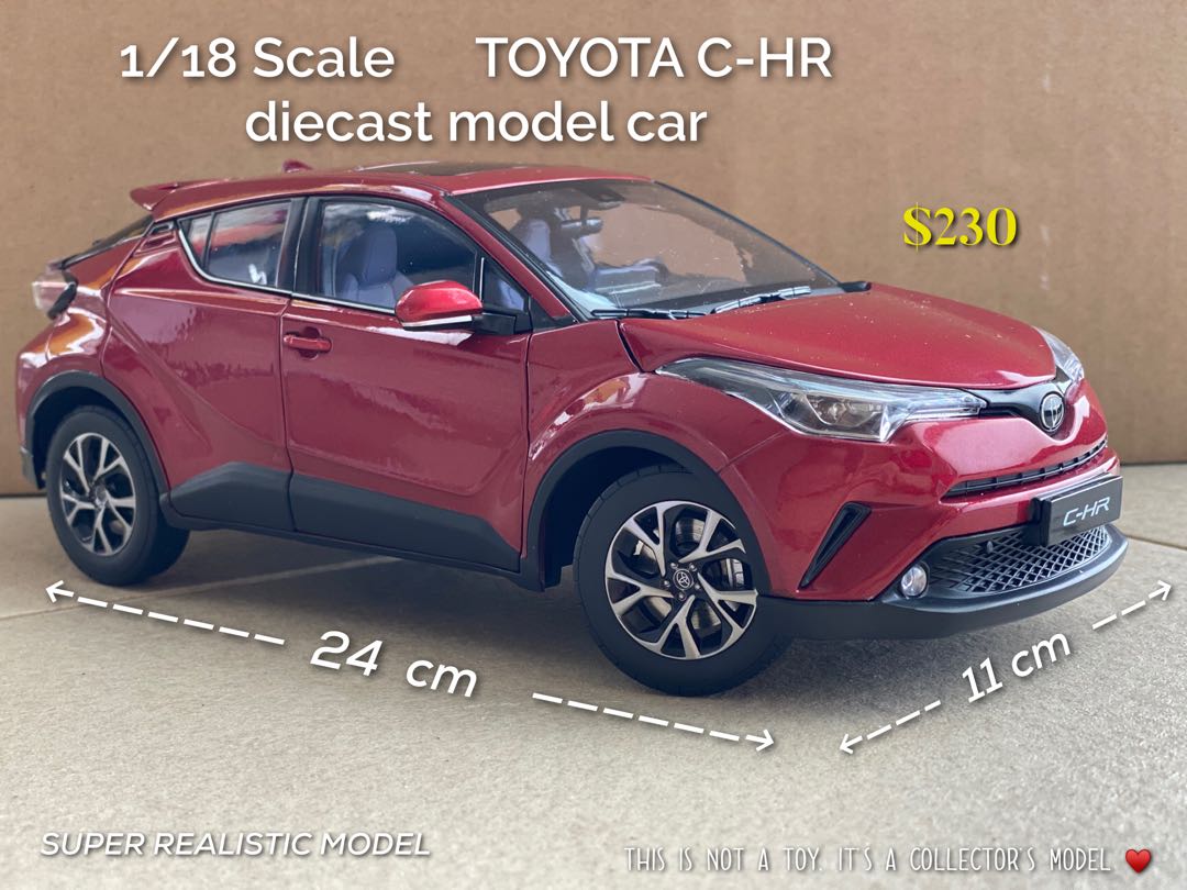 1/18 Scale Diecast TOYOTA C-HR model, Toys & Games, Others on Carousell