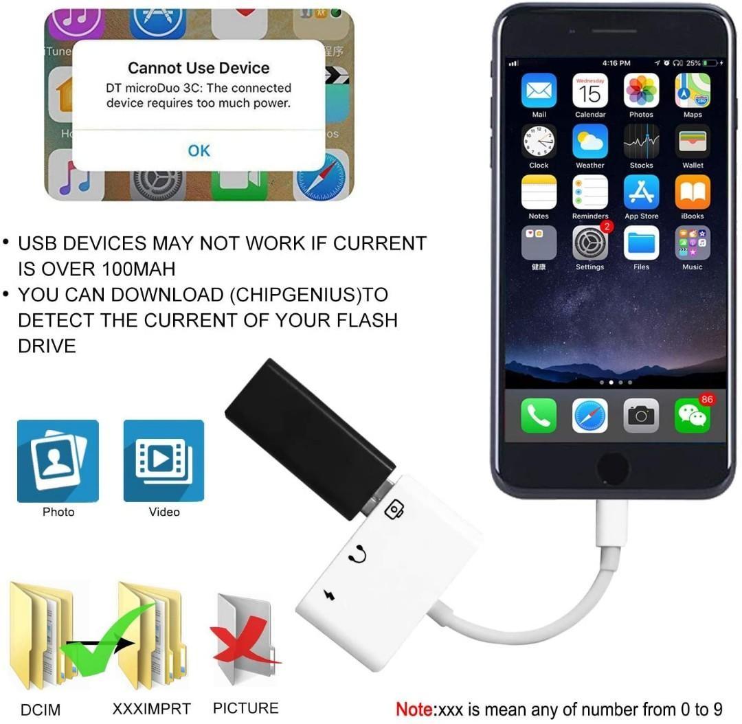 3-in-1 USB Female OTG Camera Adapter with 3.5mm Headphone Jack ...