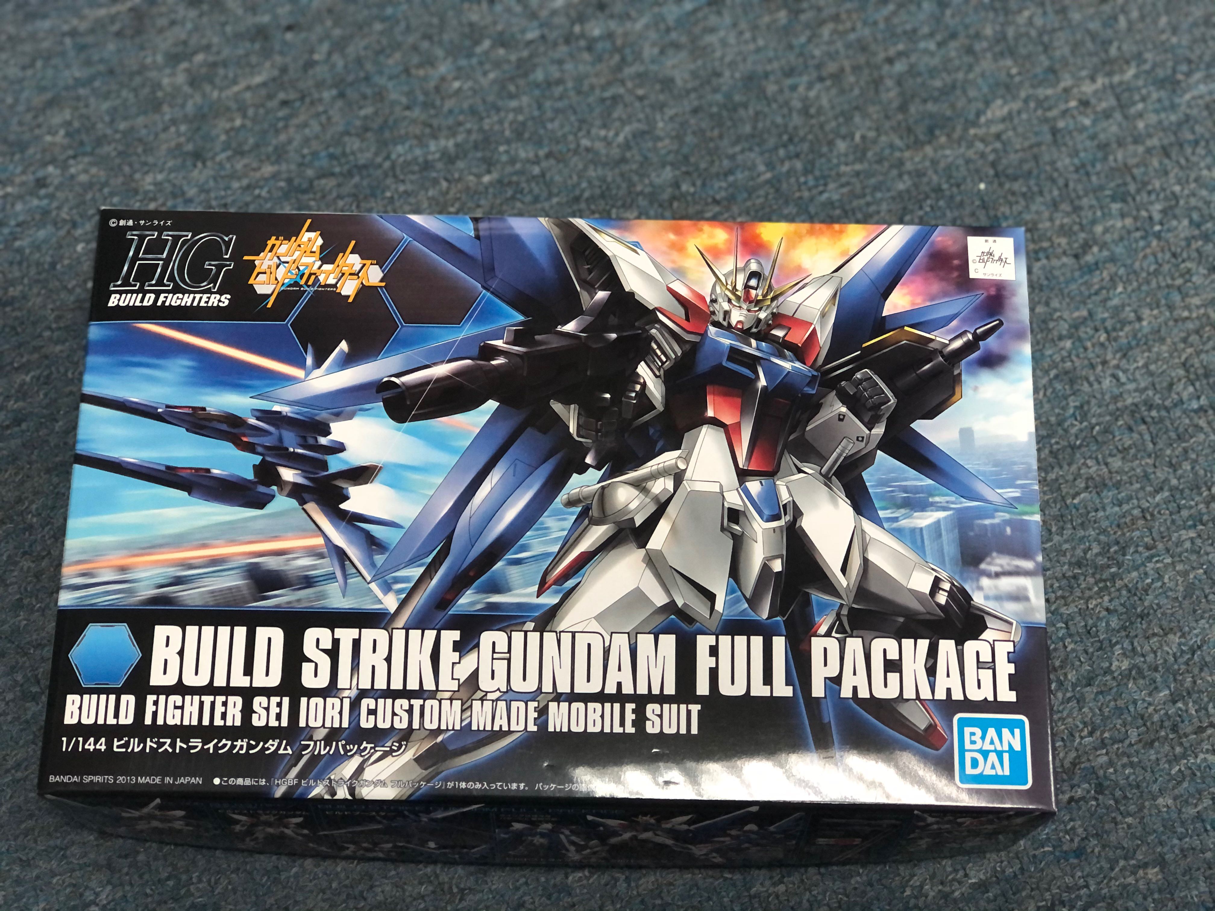 高達模型 Hg build strike Gundam full package, 興趣及遊戲, 玩具 & 遊戲類 - Carousell
